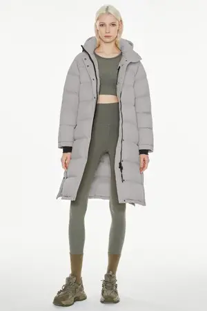 OROLAY Puff-o® Mid-length Down Puffer Jacket - Gray