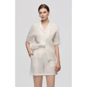 JUANA Hemp Camp Shirt - White