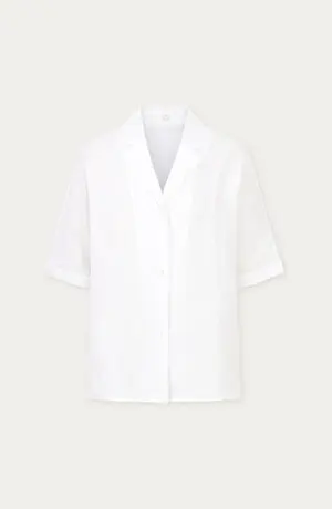 JUANA Hemp Camp Shirt - White