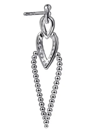 GABRIEL & CO. White Sapphire Drop Earrings
