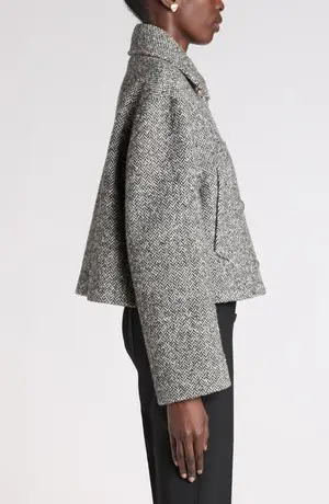 Valentino Garavani Chevron Virgin Wool Blend Jacket
