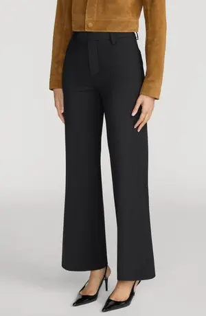 FRAME High Waist Wide Leg Trousers