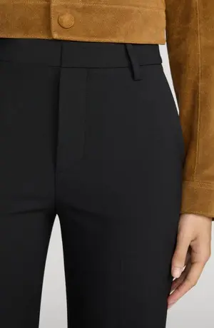 FRAME High Waist Wide Leg Trousers