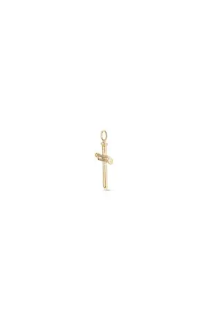UNODE50 18k -plated Large Sized Cross Charm