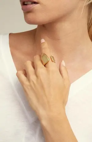 UNODE50 18k -plated Split Ring