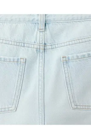 Mango High Waist Straight Leg Jeans