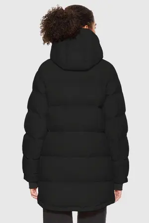 OROLAY Puff-o® Hip-length Down Puffer Jacket - Black
