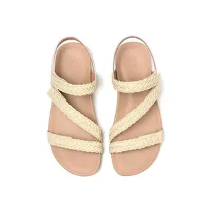 ABEO Oasis Braided Strap Sandals - Sand - Regular