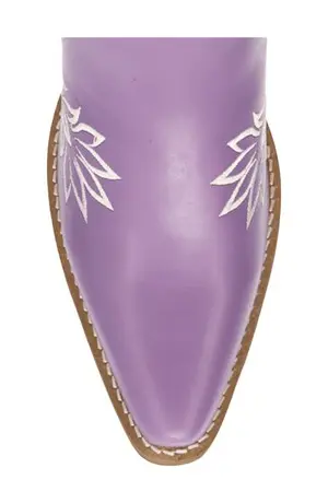 DINGO Buttercup Embroidered Western Boot - Lavender