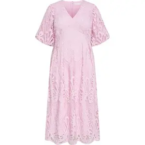 City Chic Kylee Lace Maxi Dress - Soft Rose