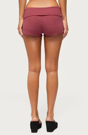EDIKTED Monikah Stripe Micro Shorts