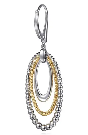 GABRIEL & CO. 14k Gold And Drop Earrings