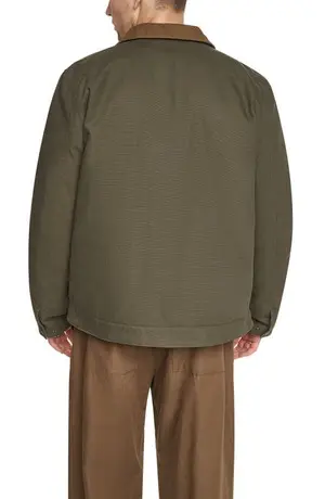 LEVI'S Cotton Canvas Zip Jacket - Olive