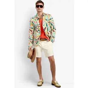 Mr Turk Thurston Print Blazer - Coppelia