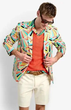Mr Turk Thurston Print Blazer