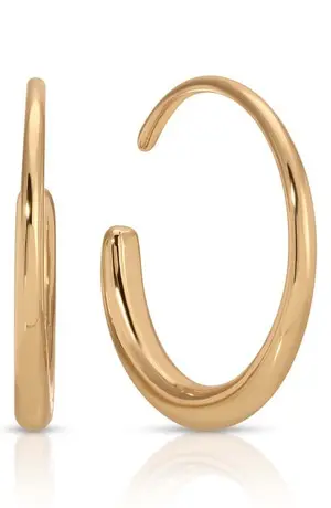 Ettika Circle Threader Hoop Earrings - Gold