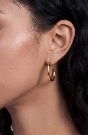 Ettika Circle Threader Hoop Earrings - Gold