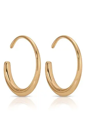 Ettika Circle Threader Hoop Earrings - Gold