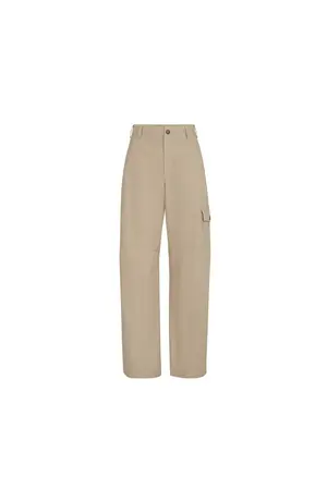Brunello Cucinelli Délavé Cotton Canvas Cargo Barrel Trousers With Monili