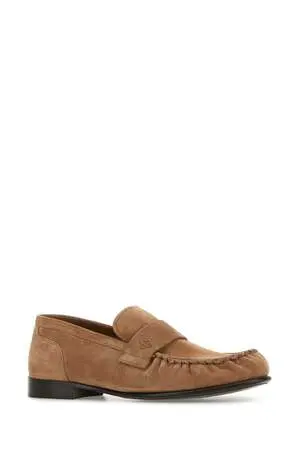 JIMMY CHOO Suede Loafers - Brown