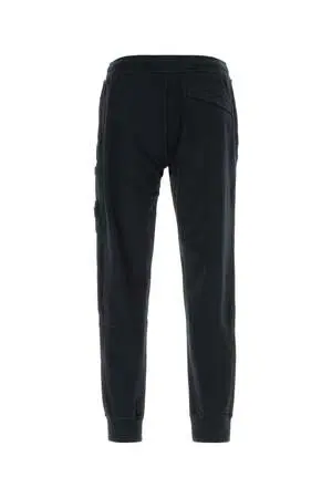 Stone Island Slate Cotton Joggers - Black