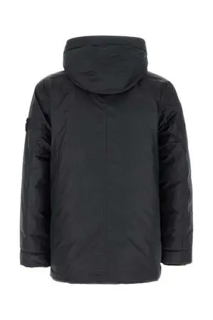 Stone Island Hooded Parka - Blue