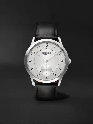 Hermès Slim D' Automatic Stainless Steel Watch - White