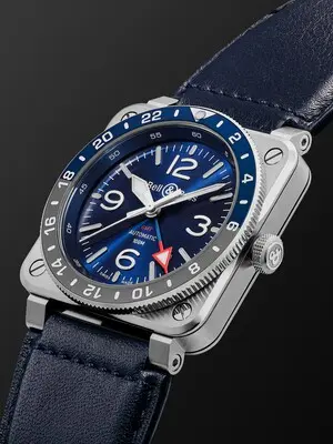 BELL & ROSS Br 03-93 Gmt Automatic Stainless Steel Watch