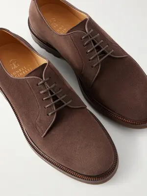Brunello Cucinelli Suede Derby Shoes