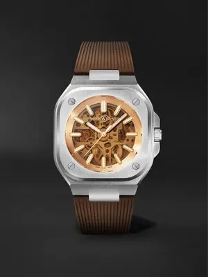 BELL & ROSS Br 05 Skeleton Automatic Stainless Steel Watch - Gold