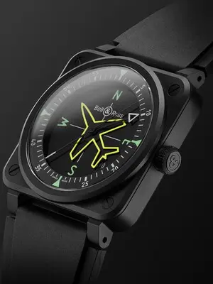BELL & ROSS Br 03 Gyrocompass Automatic Ceramic Watch