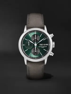 Baume & Mercier Classima Automatic Chronograph Stainless Steel Watch, Ref. 10783 - Green
