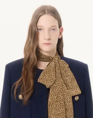 Valentino Garavani Wool Tweed Caban With Shearling Cuffs - Navy