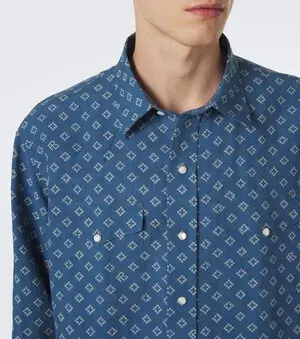 Ralph Lauren Purple Label Printed Linen And Silk Shirt