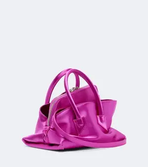 Attico La Passeggiata Mini Satin Top-handle Bag - Pink