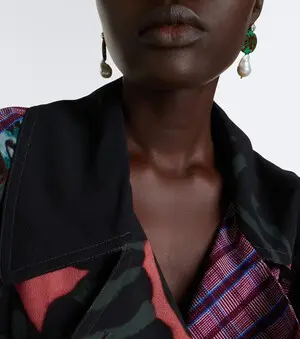Dries Van Noten Embellished Drop Earrings