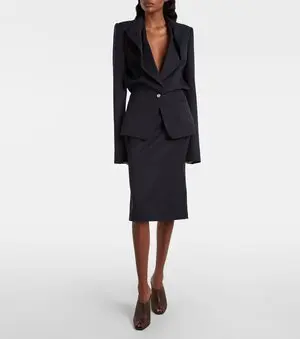 Alexander McQueen Wool Blazer - Blue