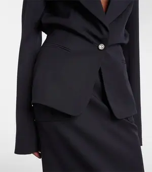 Alexander McQueen Wool Blazer - Blue