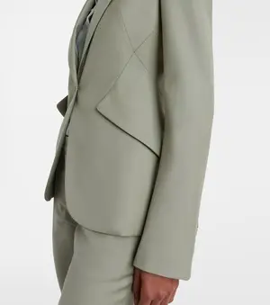 Alexander McQueen Single-breasted Wool Blazer - Green