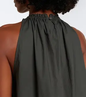 Proenza Schouler Esme' Cotton Poplin Halter Top