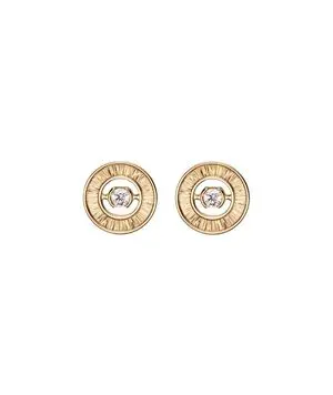 PIAGET 18kt Rose Diamond Stud Earrings - Gold