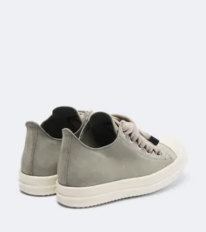 Rick Owens Jumbolace Suede Sneakers - Grey