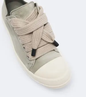 Rick Owens Jumbolace Suede Sneakers - Grey