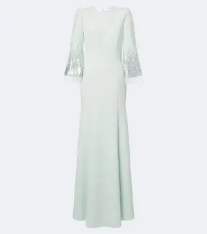 Jenny Packham Anita Embellished Gown - Blue