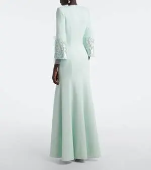 Jenny Packham Anita Embellished Gown - Blue