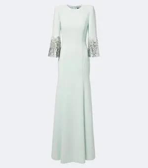 Jenny Packham Anita Embellished Gown - Blue