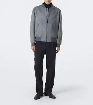 Brioni Wool And Cashmere Bomber Jacket