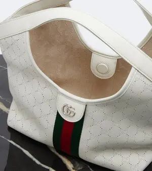 Gucci Giglio Small Leather Tote Bag
