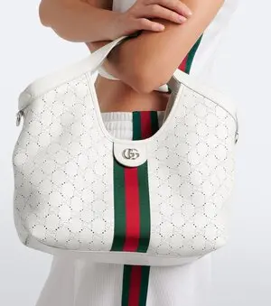Gucci Giglio Small Leather Tote Bag