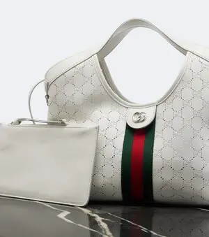 Gucci Giglio Small Leather Tote Bag